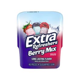 Wrigleys Chicles Extra Cubes Gum Bottle Mixed Berry - 115 Gr